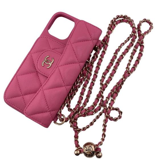 CHANEL | Bags | Chanel Chanel Matelasse Iphone Case Iphone2 Chain ...